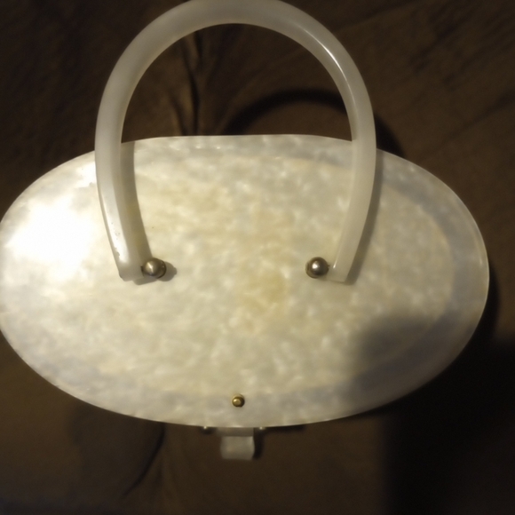 Wilardy | Bags | Vintage 95s Wilardy Lucite Box Pursemarbilized Pearl ...